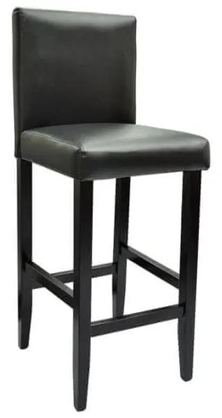Petromila Barové stoličky 4 ks černé umělá kůže