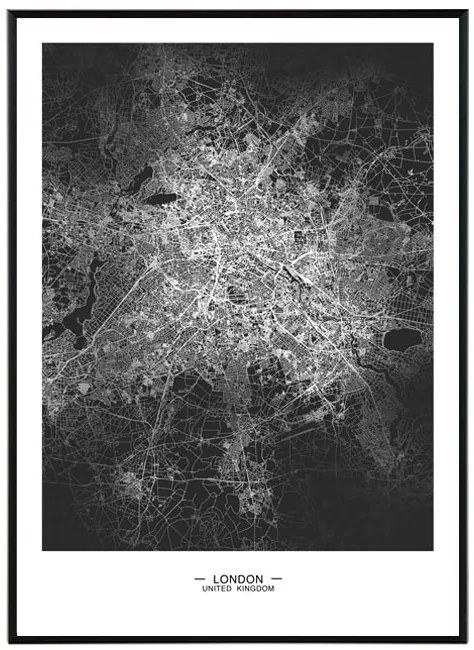 London map Obraz