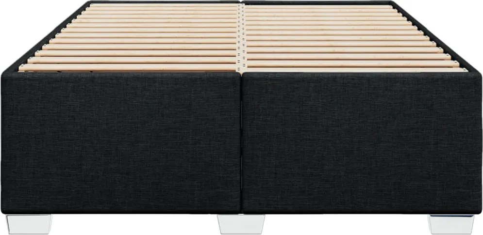 Rám postele bez matrace černý 160 x 200 cm textil 3284487