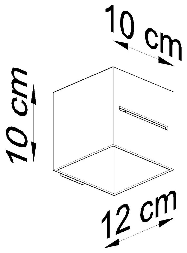 Sollux Lighting Nástěnné svítidlo LOBO Černá