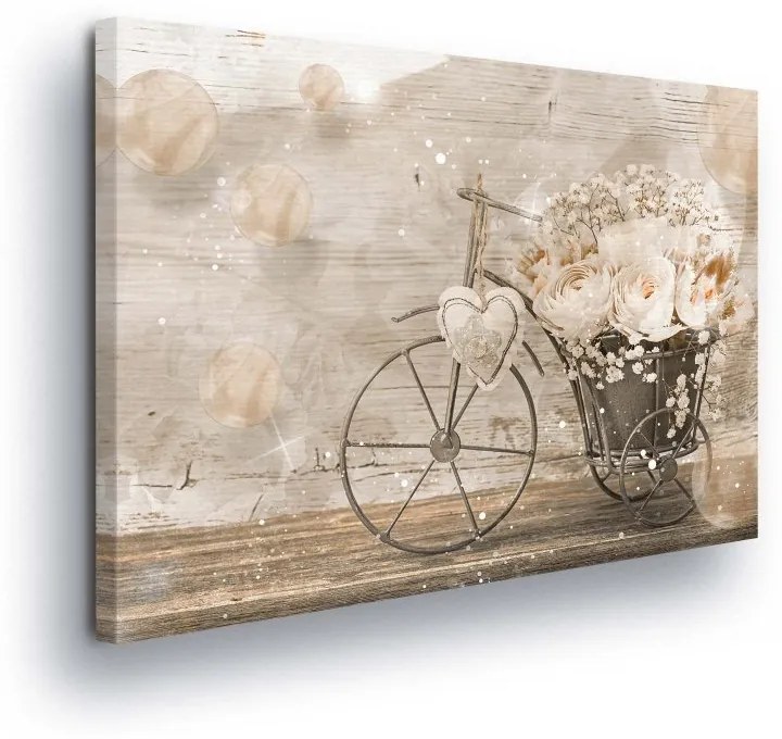 GLIX Obraz na plátně - Retro Bicykl 100x75 cm