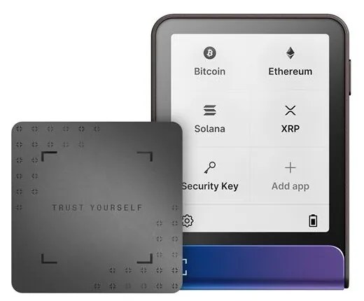 Ledger flex neptune blue crypto hardware wallet with recovery key