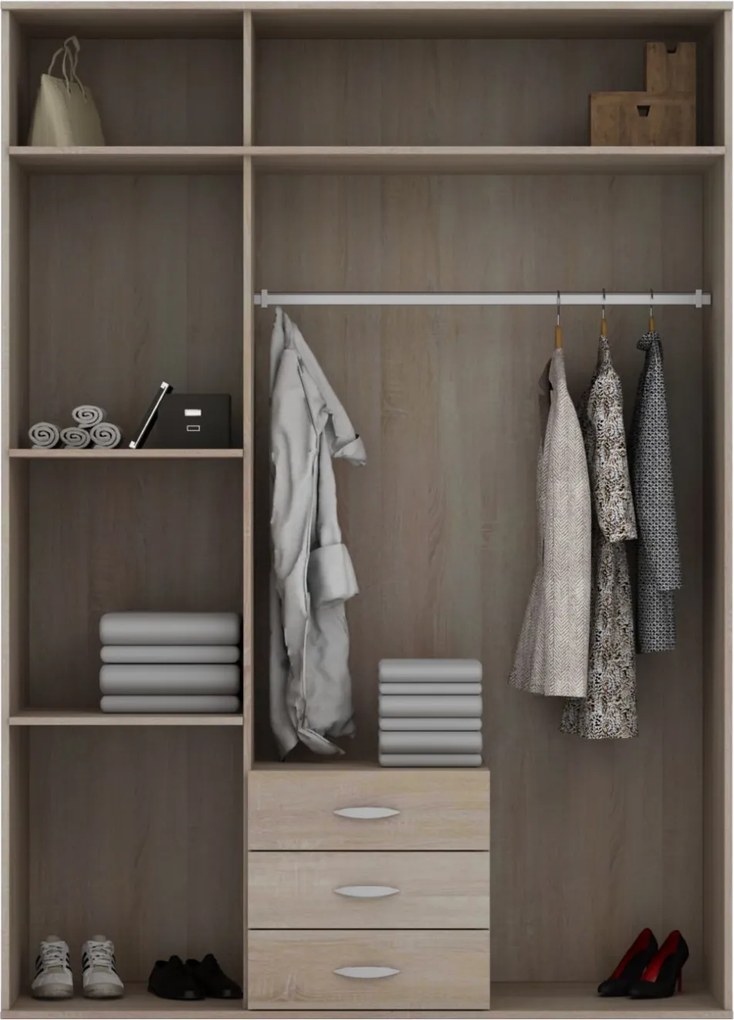 ARK Šatní skříň OLYMP, Modrá 150 cm