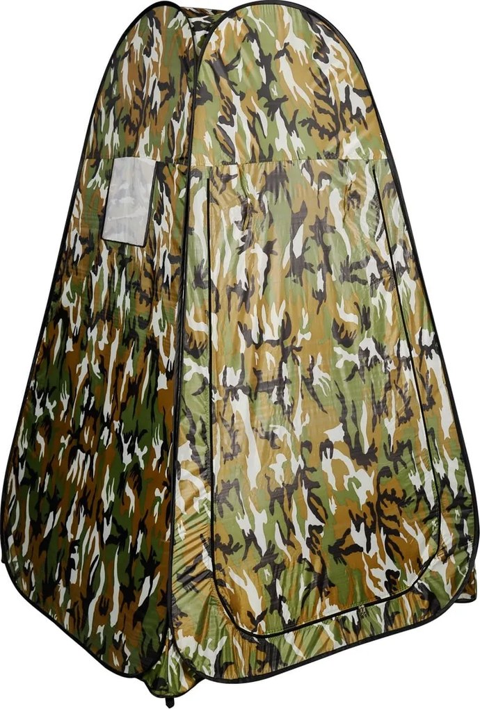 Costway Skládací sprchový a převlékací stan – 120 × 120 × 190 cm, maskovat