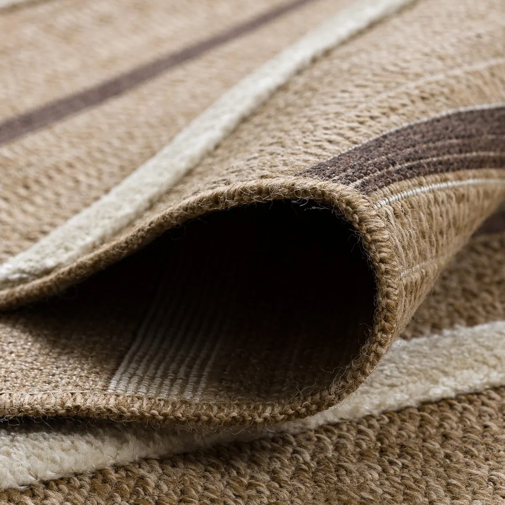 Dywany Łuszczów, Kusový koberec Spark 0686A beige/cream, 120x170, béžová, chodba / předsíň