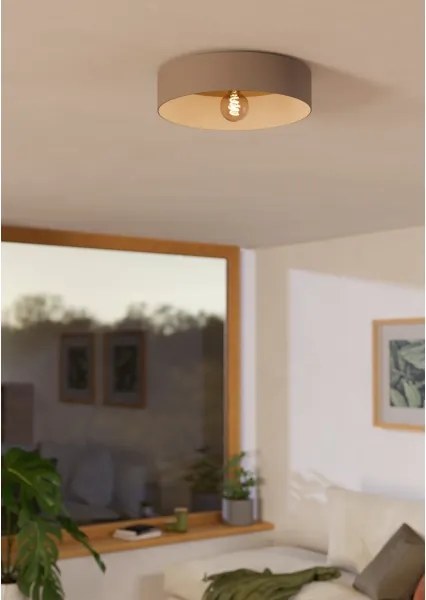 Eglo 900838 - Stropní svítidlo DUAIA 1xE27/40W/230V hnědá