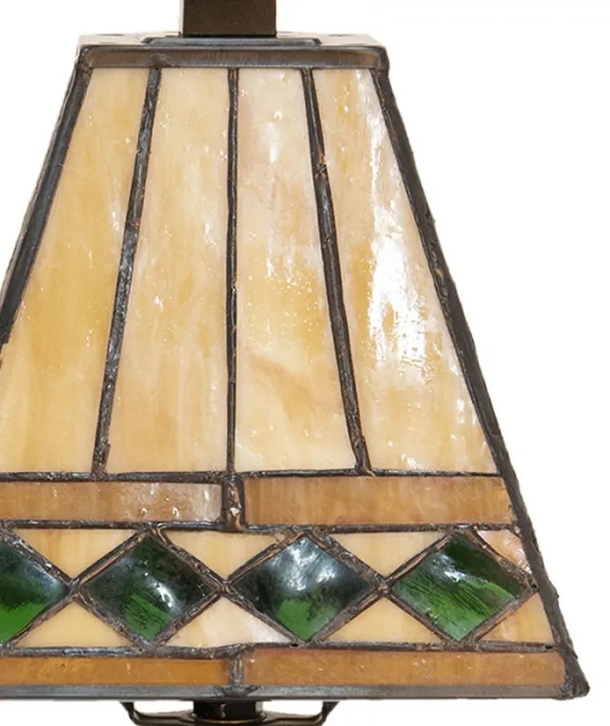Stolní lampa Tiffany Pyramid – 20x20x30 cm