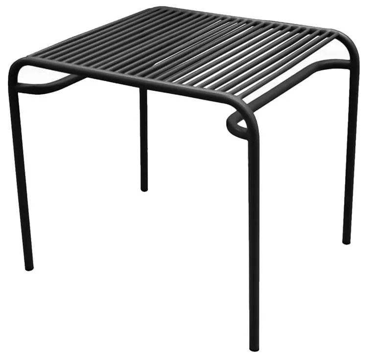LEITMOTIV Venkovní stolek Lineate Metal černá