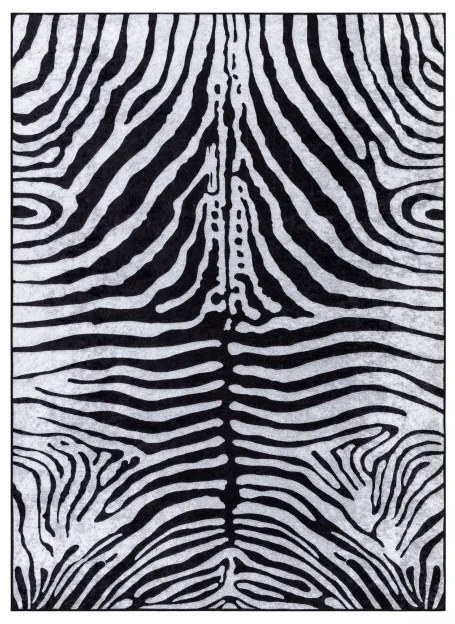 Koberec MIRO 51331.803 zebra, černý / bílý