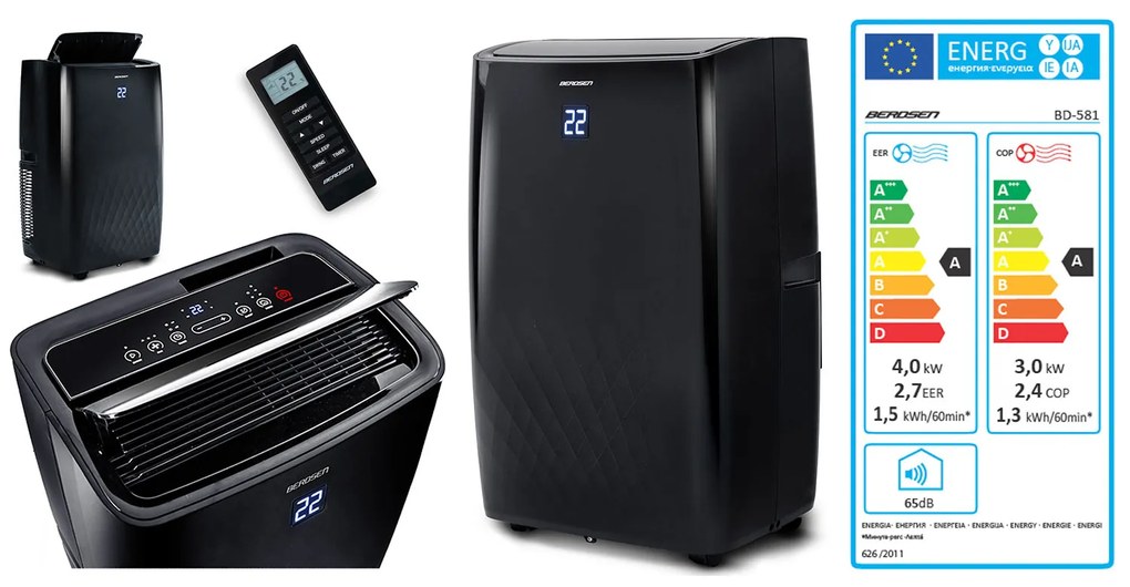 Klimatizace 14000 BTU Berdsen BD-581 s energetickou účinností a moderním designem