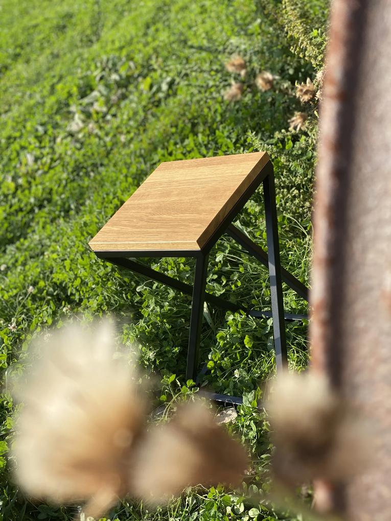 Wudboys [Z] odkládací stolek Barva kovu: Bílá, Dřevo..: Buk, moderní skandinávský styl