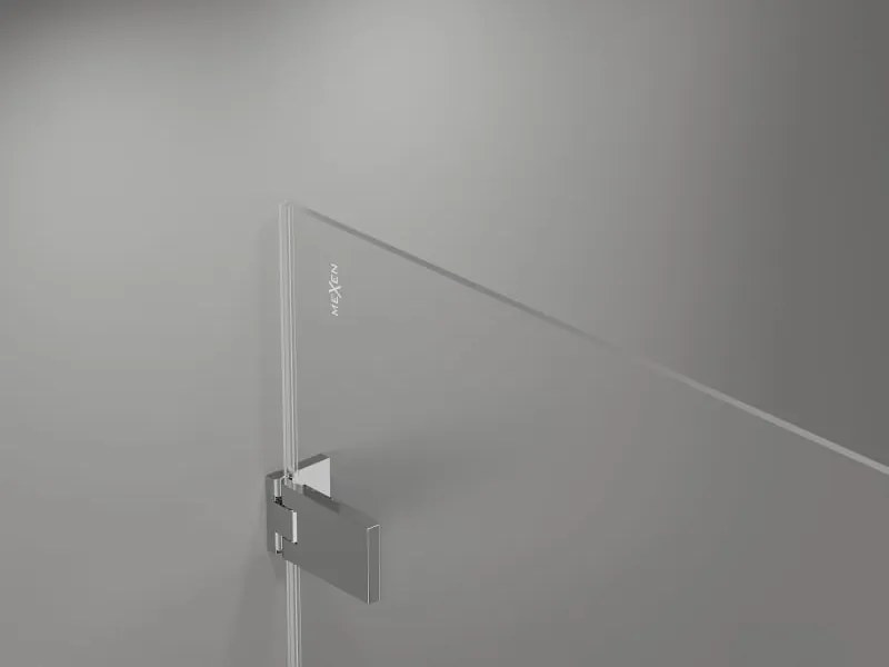 Mexen Lunar-F skládací sprchové dveře levé 75 cm, transparentní, chrom - 836-075-000-01-00-L