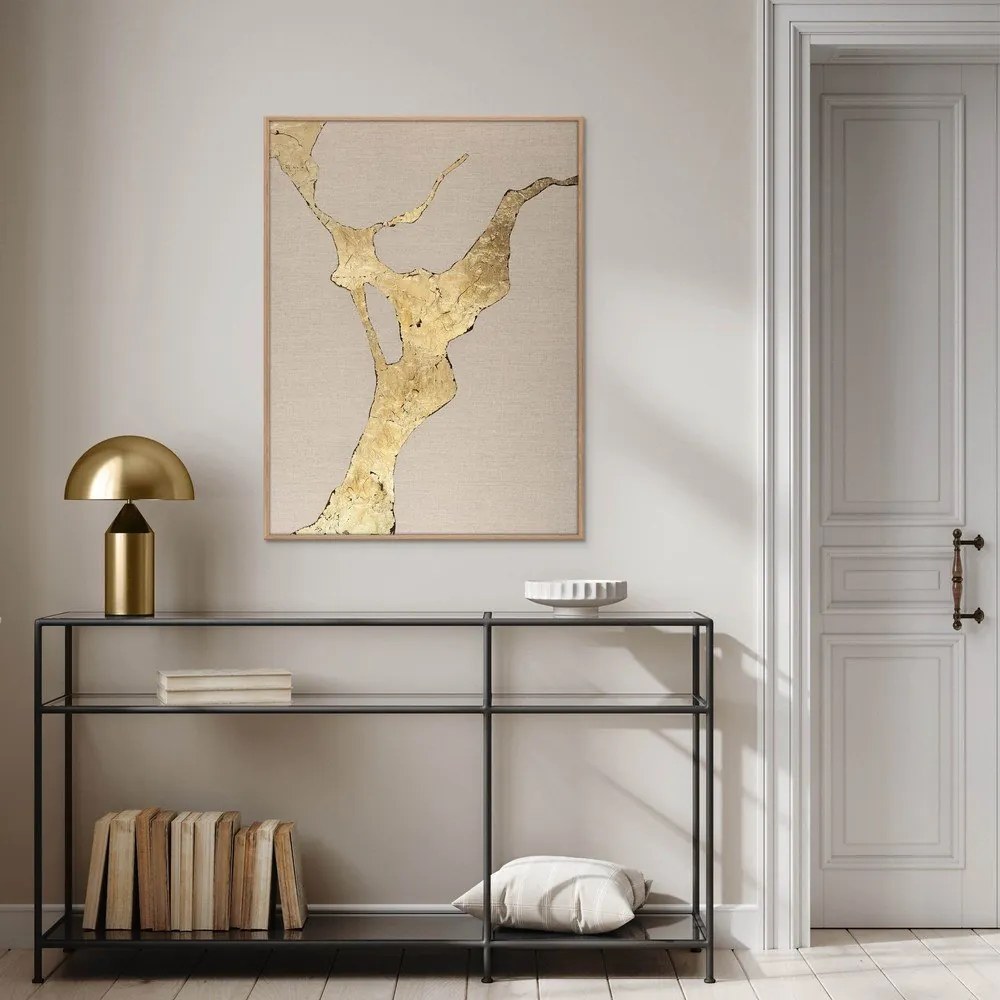 Ručně malovaný obraz 90x120 cm Wild Horizon Gold – Malerifabrikken