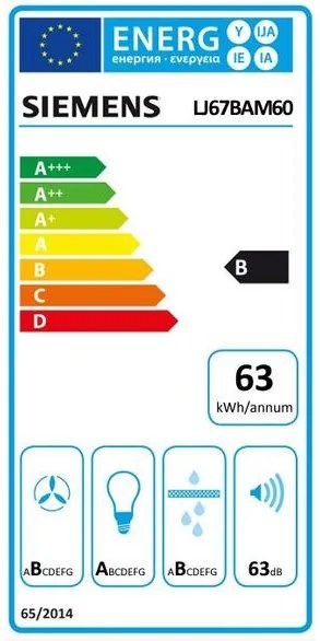 Siemens LJ67BAM60 Vestavný odsavač par