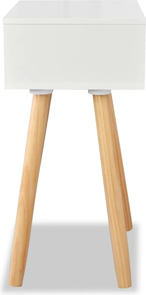 Noční stolek 2 ks masivní borovice 40 x 30 x 61 cm bílý 244740