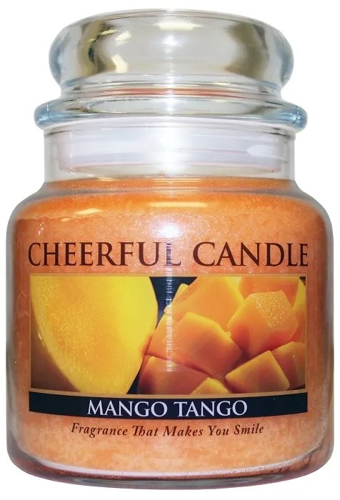 Cheerful Candle Vonná svíčka ve skle Mangové Tango - Mango Tango, 16oz