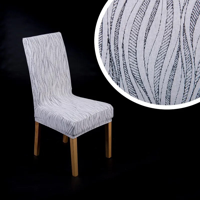 Ervi napínací potah na židli s opěradlem Glamour - krémový