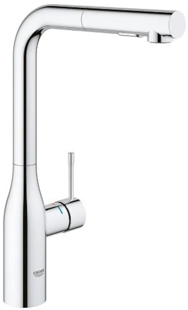 Dřezová baterie Grohe Essence New s vytahovací sprškou chrom 30270000