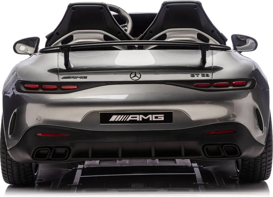 LEAN CARS Elektrické autíčko Mercedes GT63 AMG DK-GT63 24V LCD šedé lakované