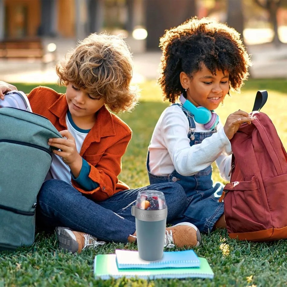 Westmark Dvoudílná dóza na svačinu, 700 ml, modrá, S