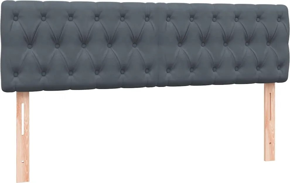 Box spring postel s matrací tmavě šedá 160x210 cm samet 3316504