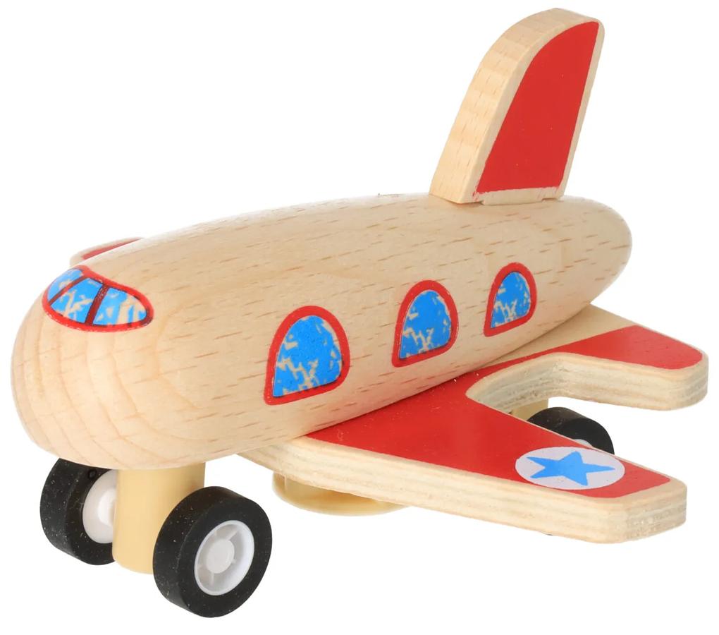 Bigjigs Dřevěné natahovací letadlo
