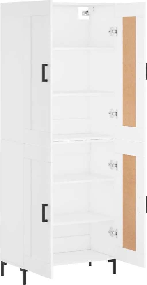 Skříň highboard bílá 69,5 x 34 x 180 cm kompozitní dřevo 3199681