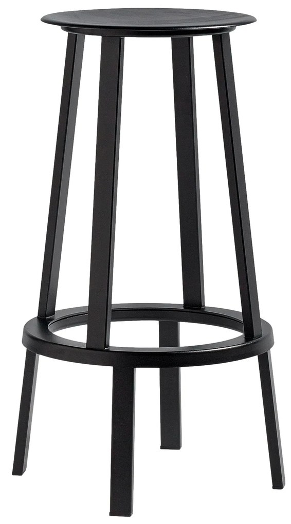 HAY Stolička Revolver Bar Stool High, Black