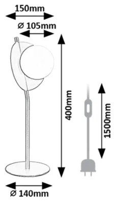 Rabalux 74221 - Stolní lampa JULES 1xG9/5W/230V