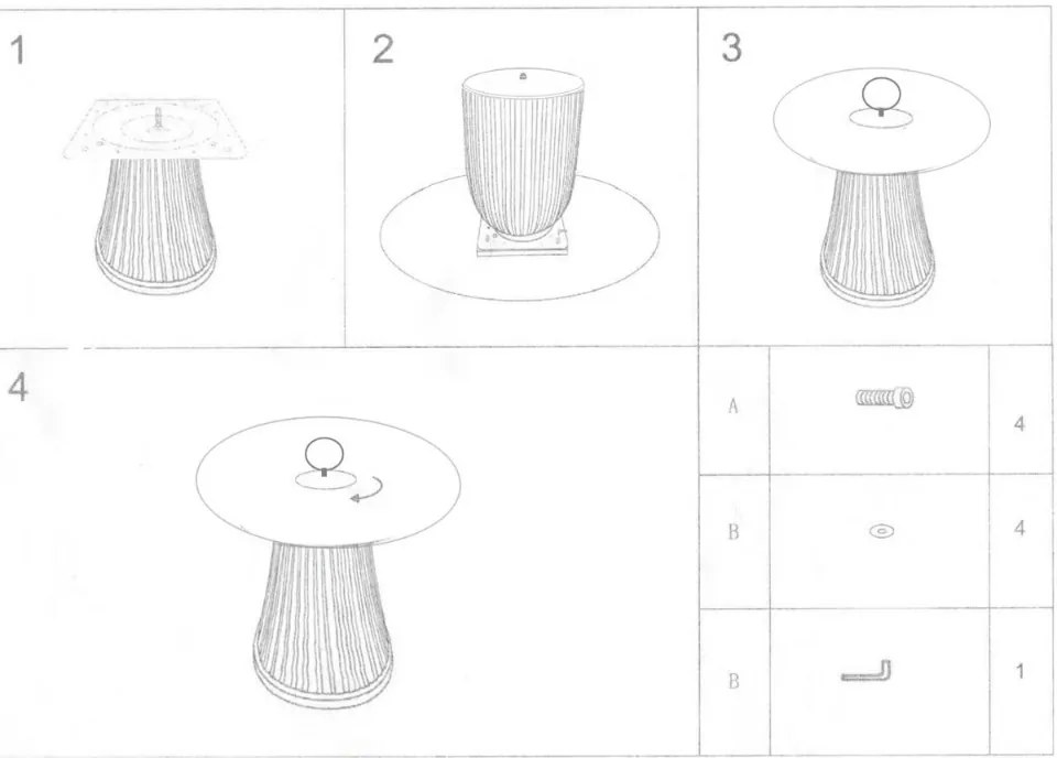 Designový konferenční stolek Venturo 60 cm krémový