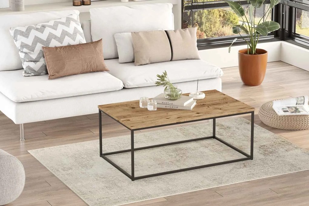Designový konferenční stolek Galena 100 cm borovice