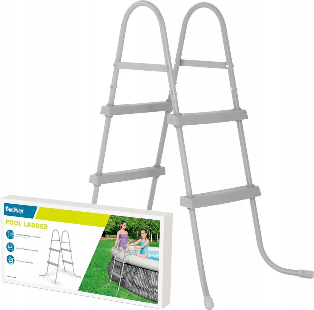 Žebřík do bazénu 84 cm Bestway 58430 pro vstup a výstup