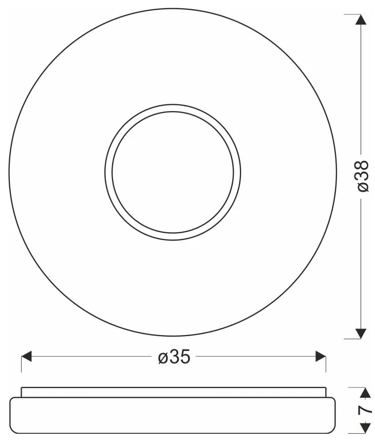 Bílé LED stropní svítidlo 38x38 cm Bubbles – Candellux Lighting