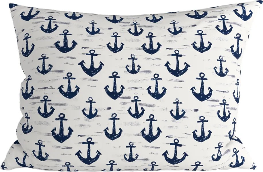 Polybavlněný povlak na polštář NAVYSTA POLY 70x90 cm, modro-bílý