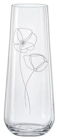 Crystalex Sklenice na prosecco Flowers 250 ml, 4 ks