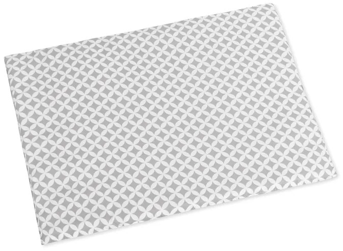 Bellatex Polštářek pro kojence do postýlky 42x32 cm tenký Kosočtverec šedá, bílá