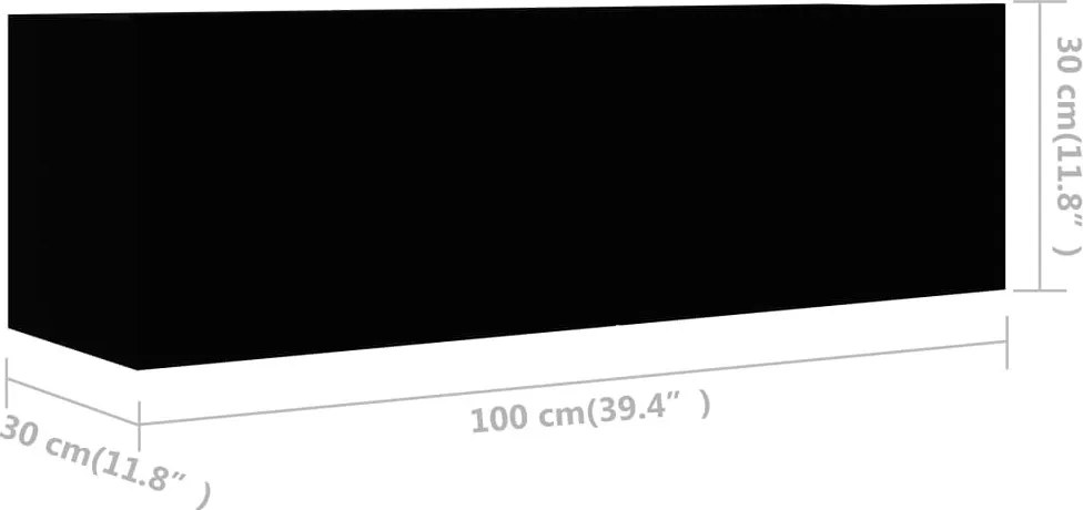 vidaXL 4dílný set TV skříněk dřevotříska [3078676] Barva: Betonová šedá