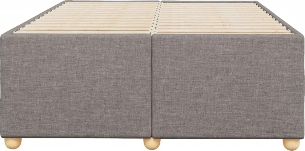 Rám postele bez matrací taupe 120x190 cm textil 3284719