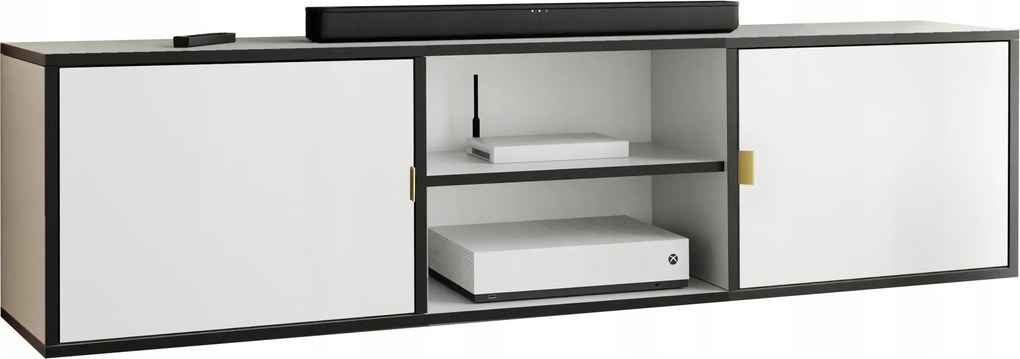 TV skříňka LUNO 3 otevřenáTV skříňka bílý