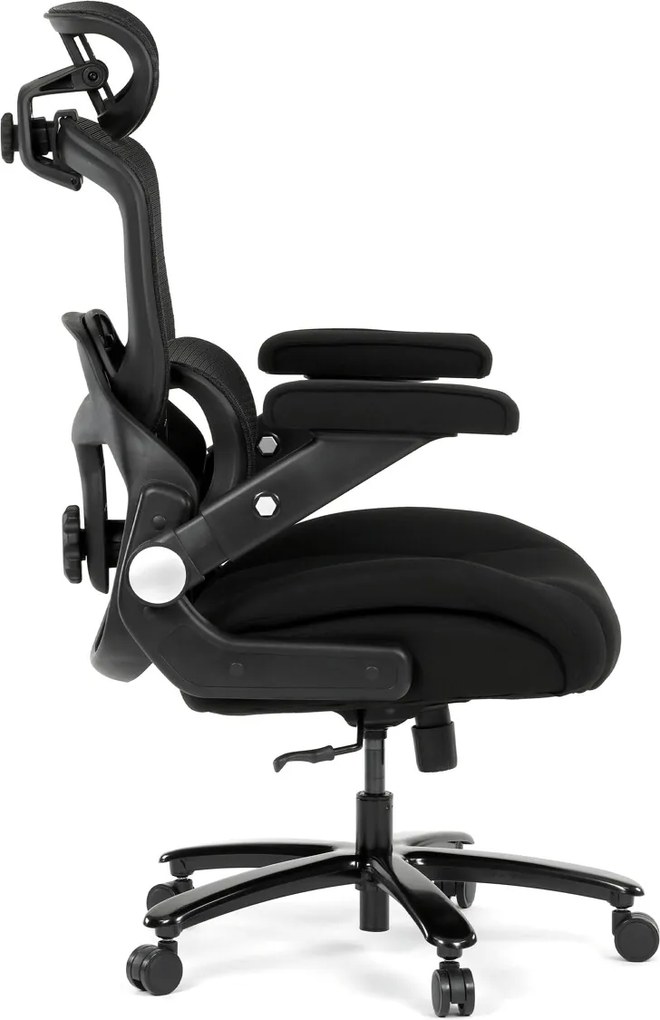 Ergonomická kancelářská židle AIR - černá síťovina / látka