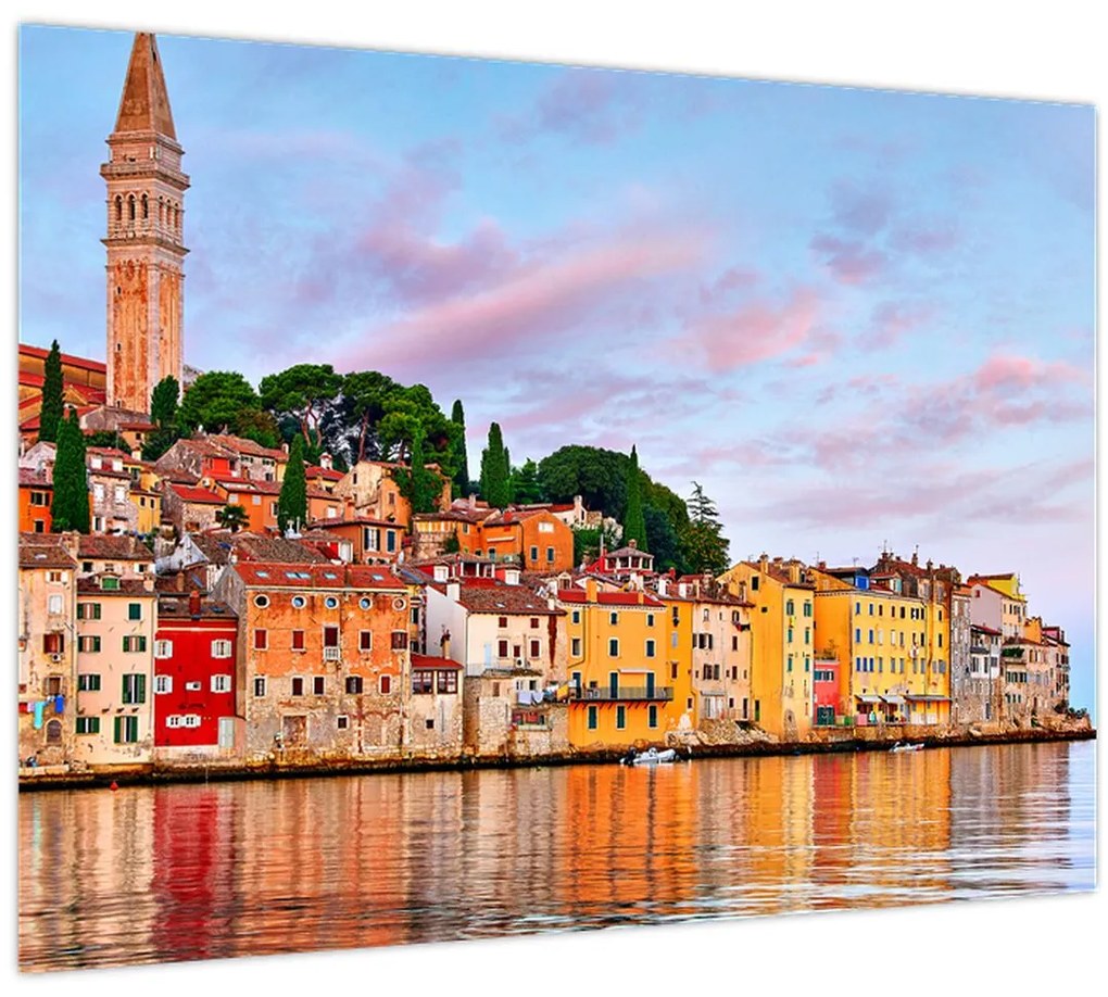 Skleněný obraz - Rovinj, Chorvatsko (70x50 cm)