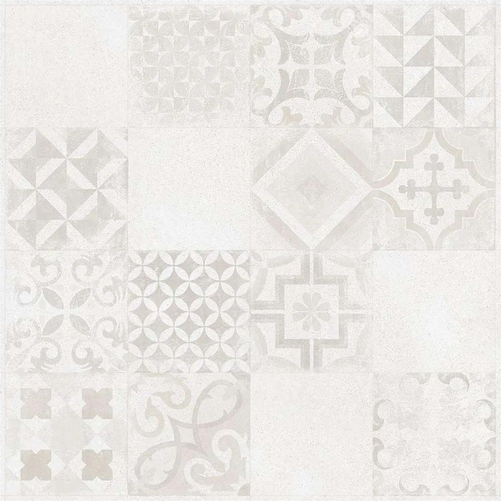 RAKO Betonico - Dekor 60x60 cm, bílošedá DAK62795