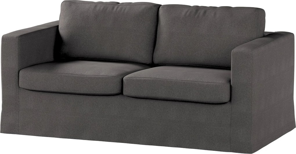 Potah na pohovku IKEA Karlstad 2-místná , nerozkládací, dlouhý barva šedá látka pletený vzor