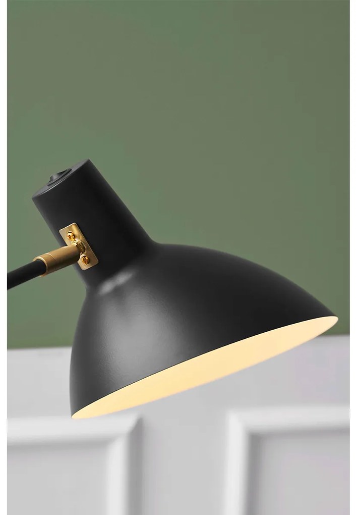 Halo Design 739288 stolní lampa Metropole černá/mramor, 58,5cm