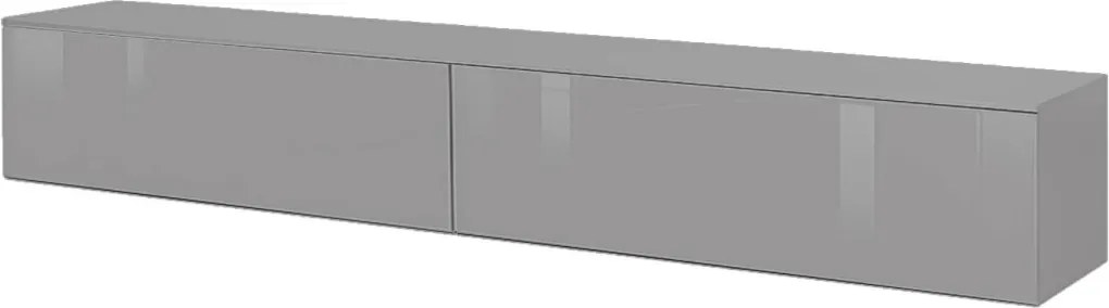 TV stolek 2,4 šedý lávový lesk Legs Box