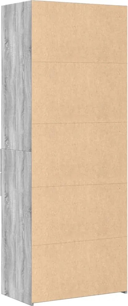 Skříň highboard šedá sonoma 70 x 42,5 x 185 cm kompozitní dřevo 3281467