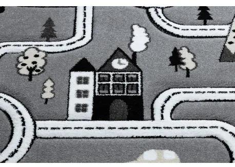 koberec PETIT MĚSTO, ULICE, šedý velikost 240x330 cm | krásné koberce cz