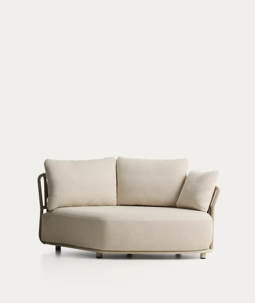 Béžová/taupe zahradní modulární pohovka 167 cm Osani – Kave Home
