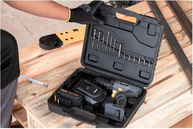 Vrtačka příklepová AKU REBEL TOOLS RB-1002