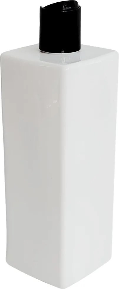 Dávkovač na mýdlo 500 ml bílý s černým DISC TOP LUNA
